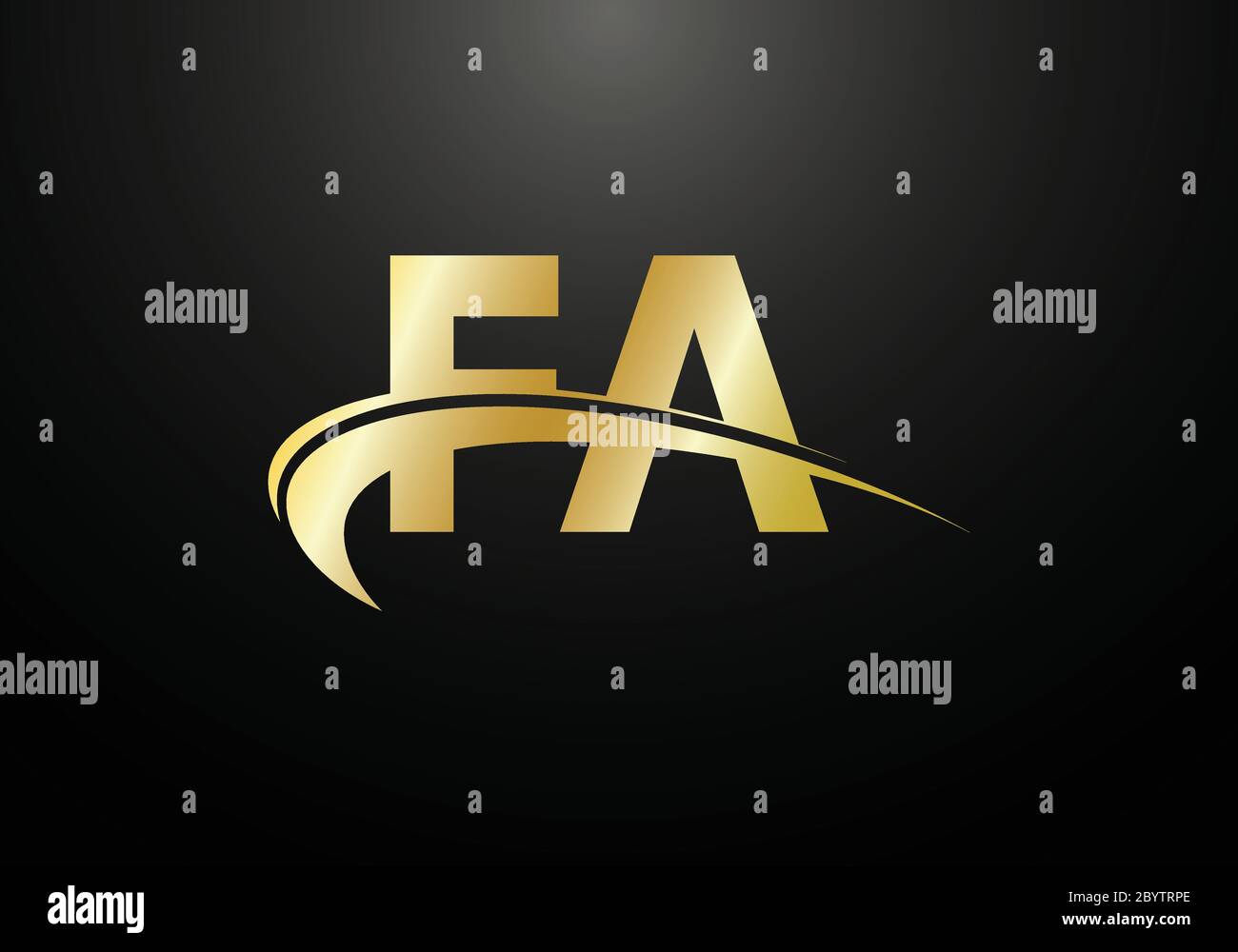 Initial Monogram Letter FA Logo Design Vector Template. FA Letter Logo ...