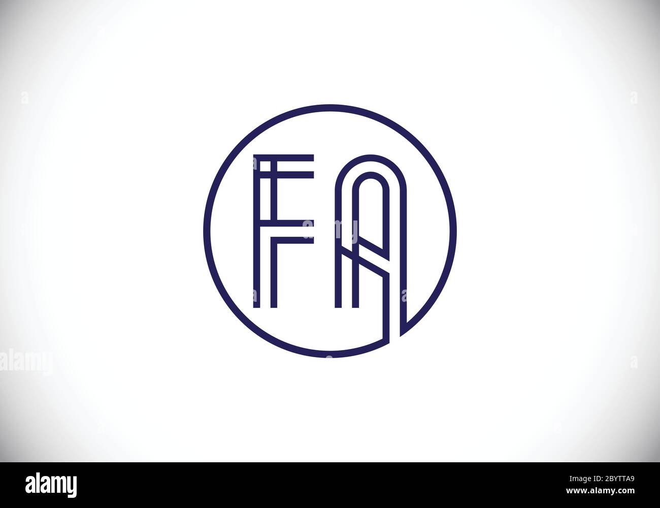Initial Monogram Letter FA Logo Design Vector Template. FA Letter Logo ...
