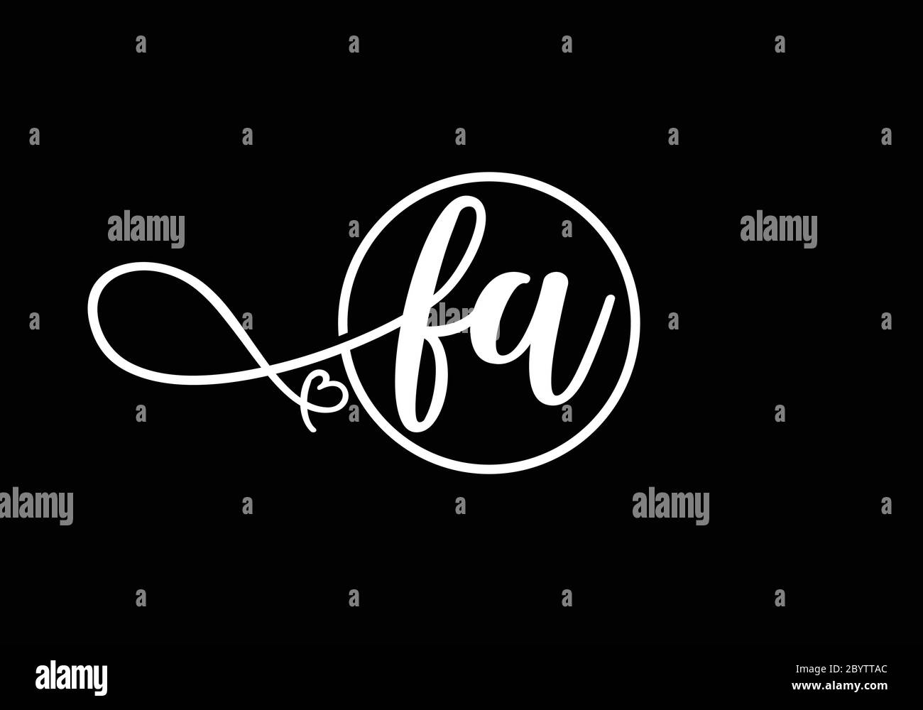 Initial Monogram Letter FA Logo Design Vector Template. FA Letter Logo ...