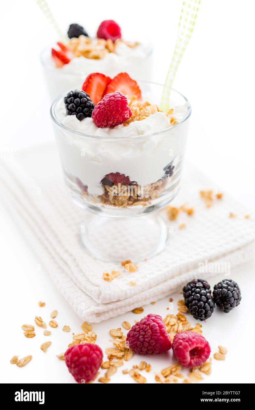 Parfait Cut Out Stock Images & Pictures - Alamy