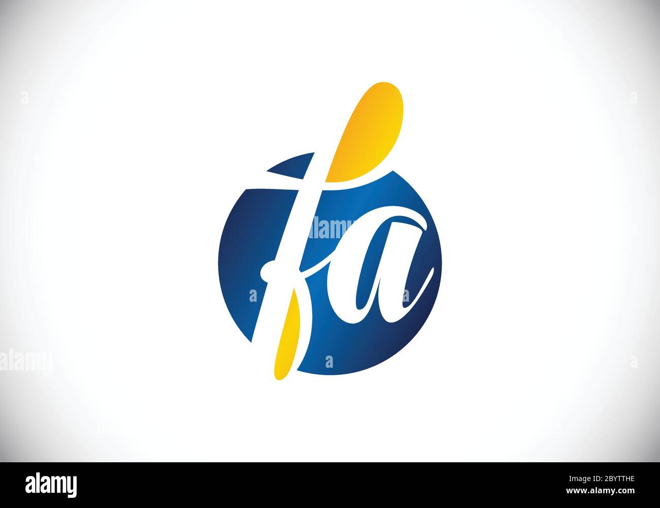Initial Monogram Letter FA Logo Design Vector Template. FA Letter Logo ...