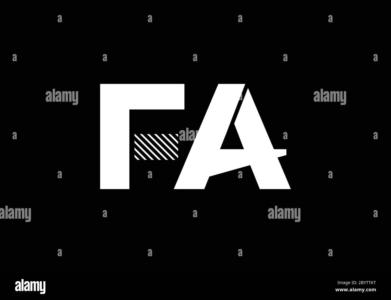 Initial Monogram Letter FA Logo Design Vector Template. FA Letter Logo ...