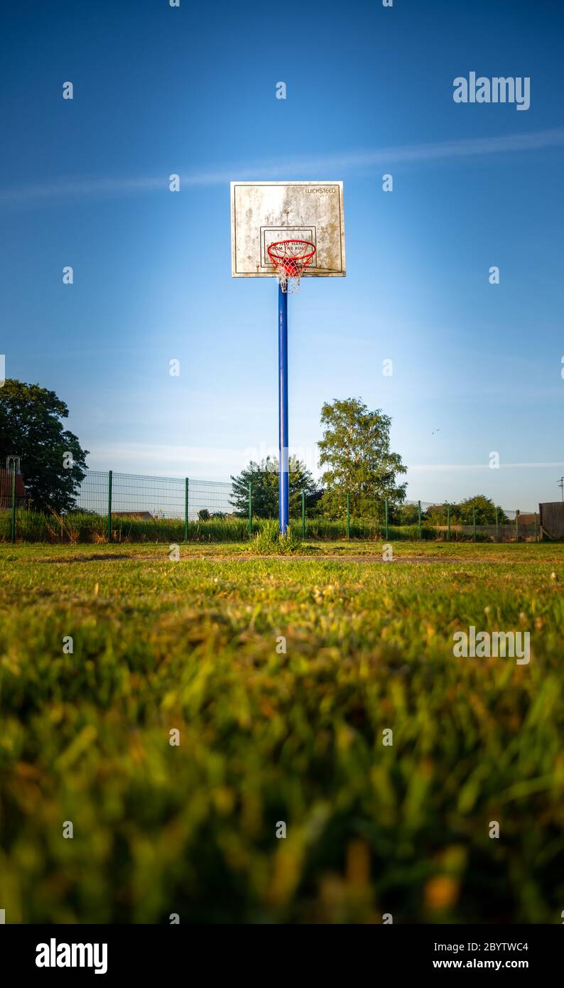 Basketball court in sunny day hi-res stock photography and images - Alamy