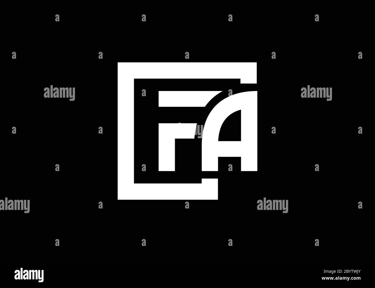 Letter as logo Black and White Stock Photos & Images - Alamy