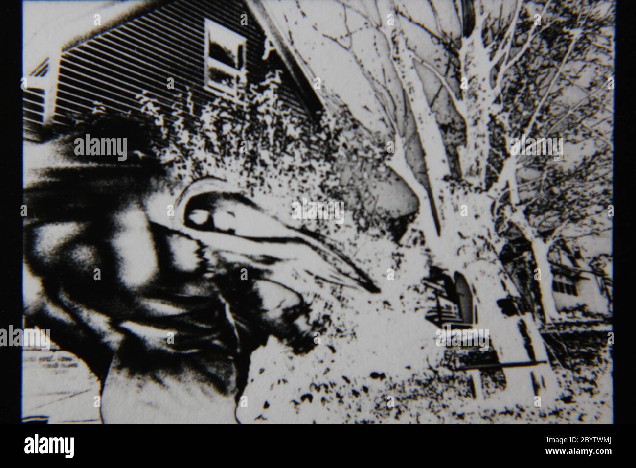 Fine 70s vintage black and white extreme photography of a ghost girl ...