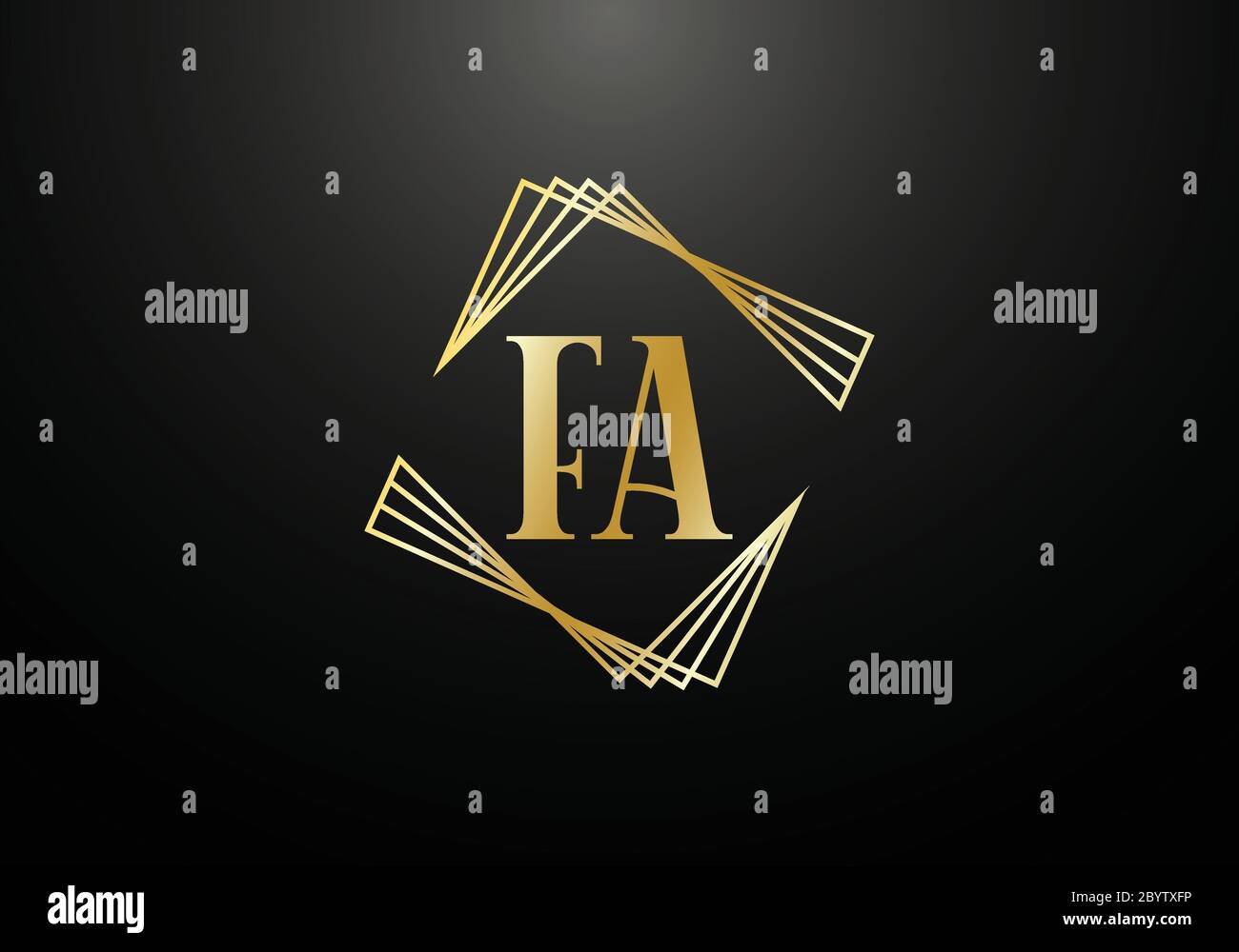 Initial Monogram Letter FA Logo Design Vector Template. FA Letter Logo ...