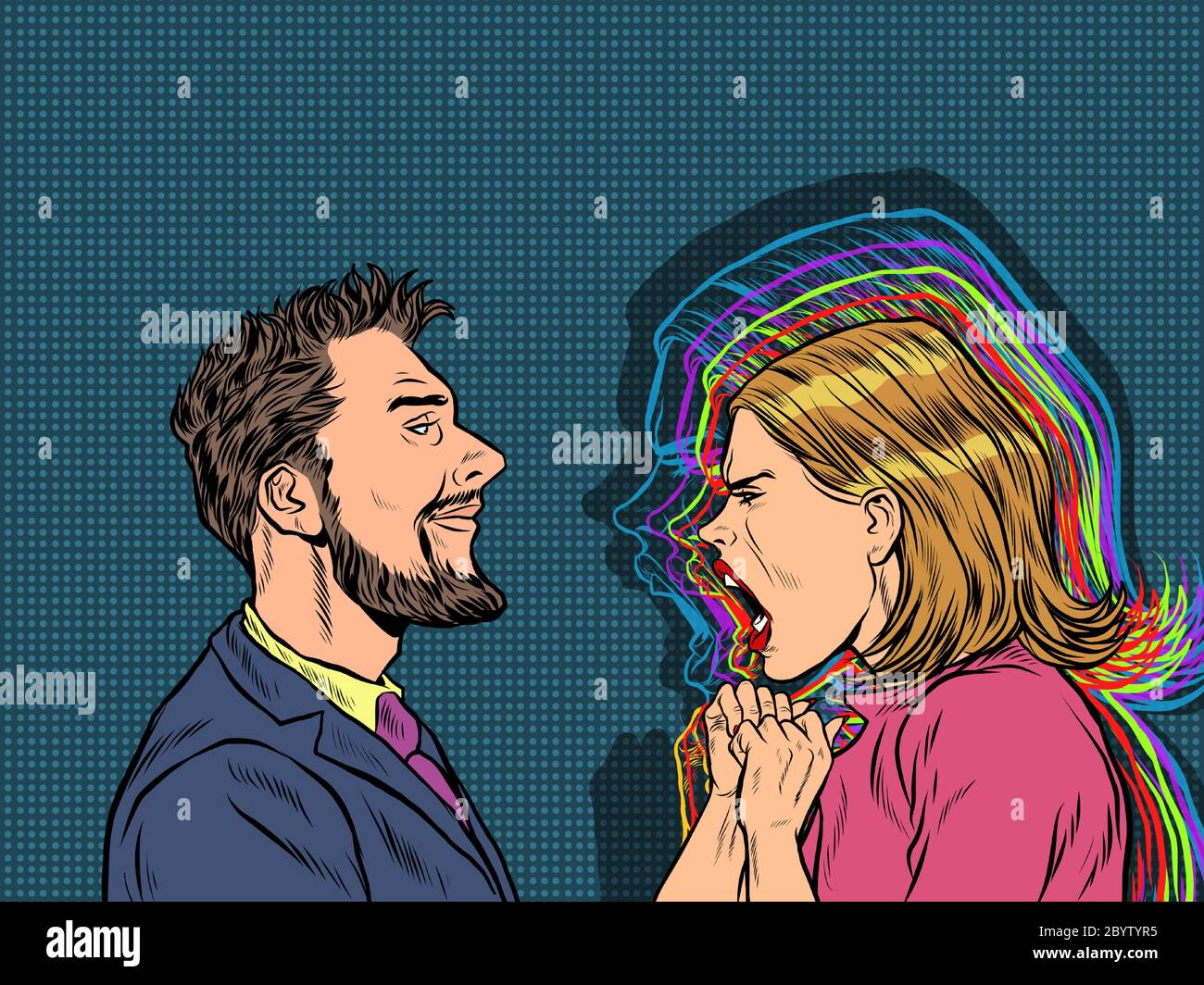 Disagreement emotions Stock Vector Images - Alamy