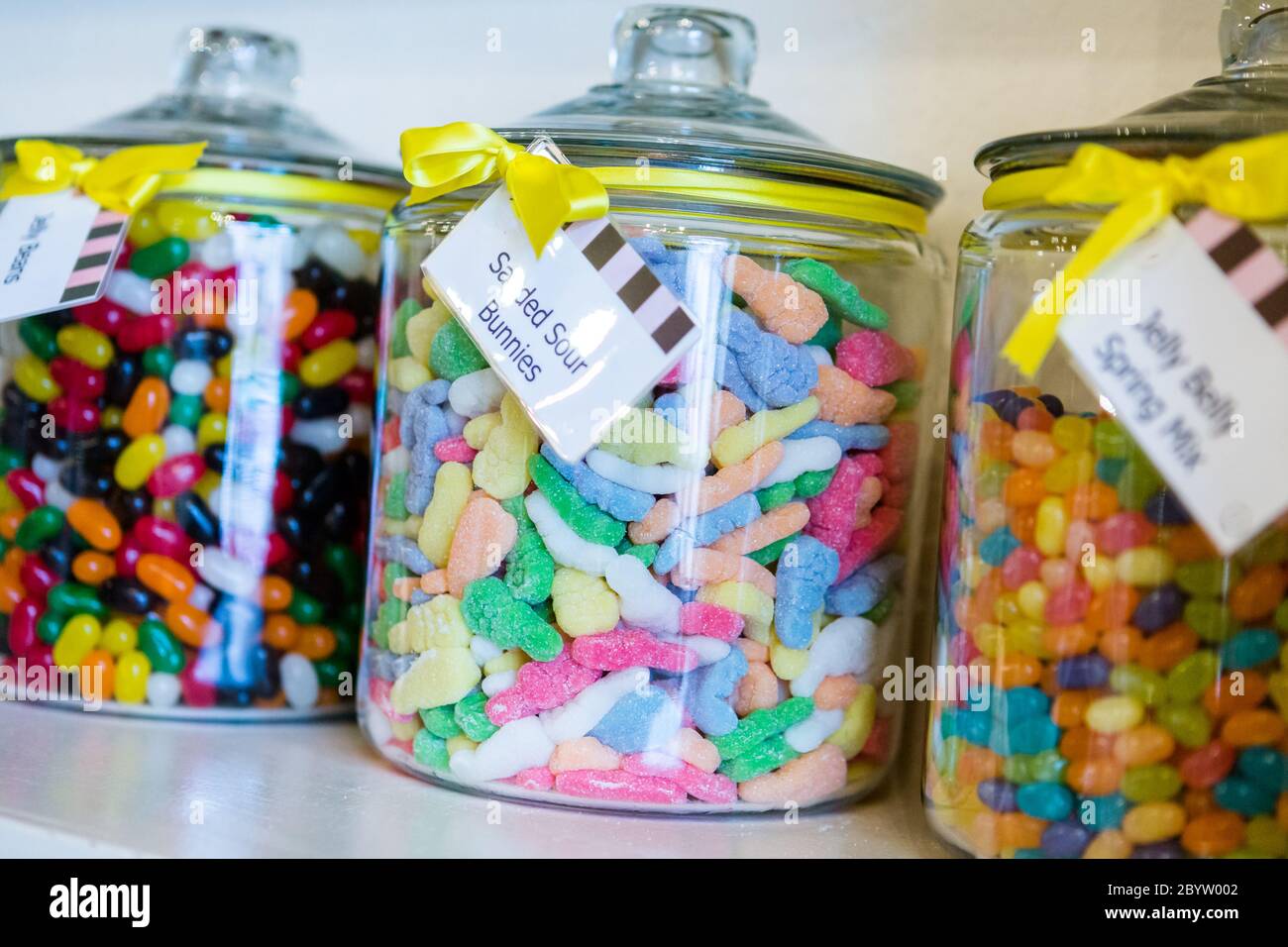 Multi colored sweets colored candy in a glass hi-res stock photography ...