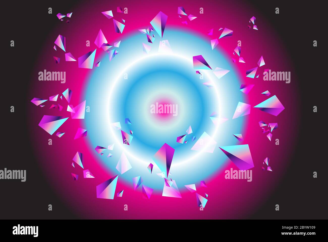 Abstract vector background with interesting geometric objects and ...