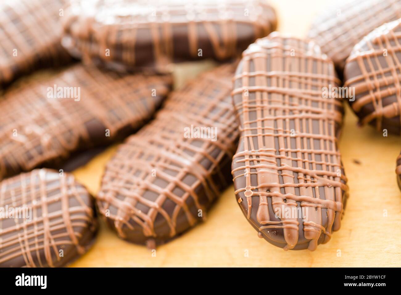 Chocolate covered Nutter Butters Stock Photo - Alamy