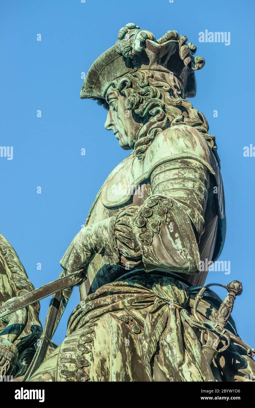 Statue of Prince Eugene of Savoy in front of Hofburg Palace in Vienna ...