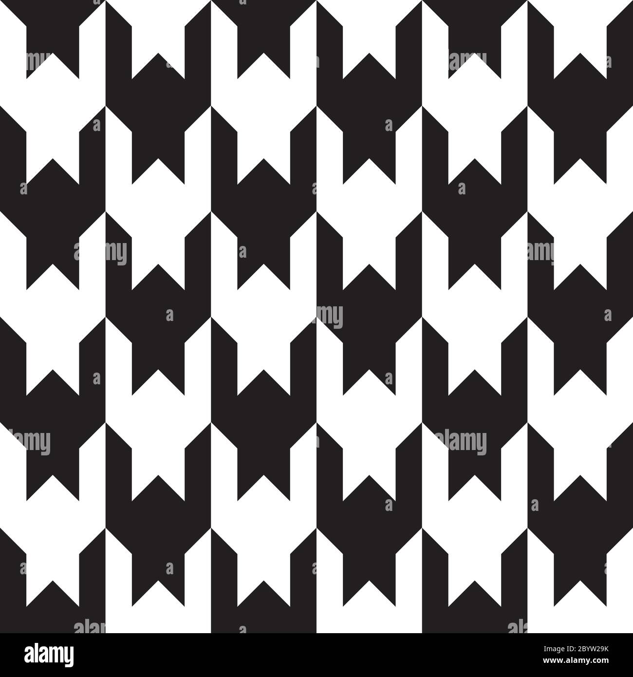 Houndstooth seamless pattern. Black and white vector abstract background Stock Vector Image ...