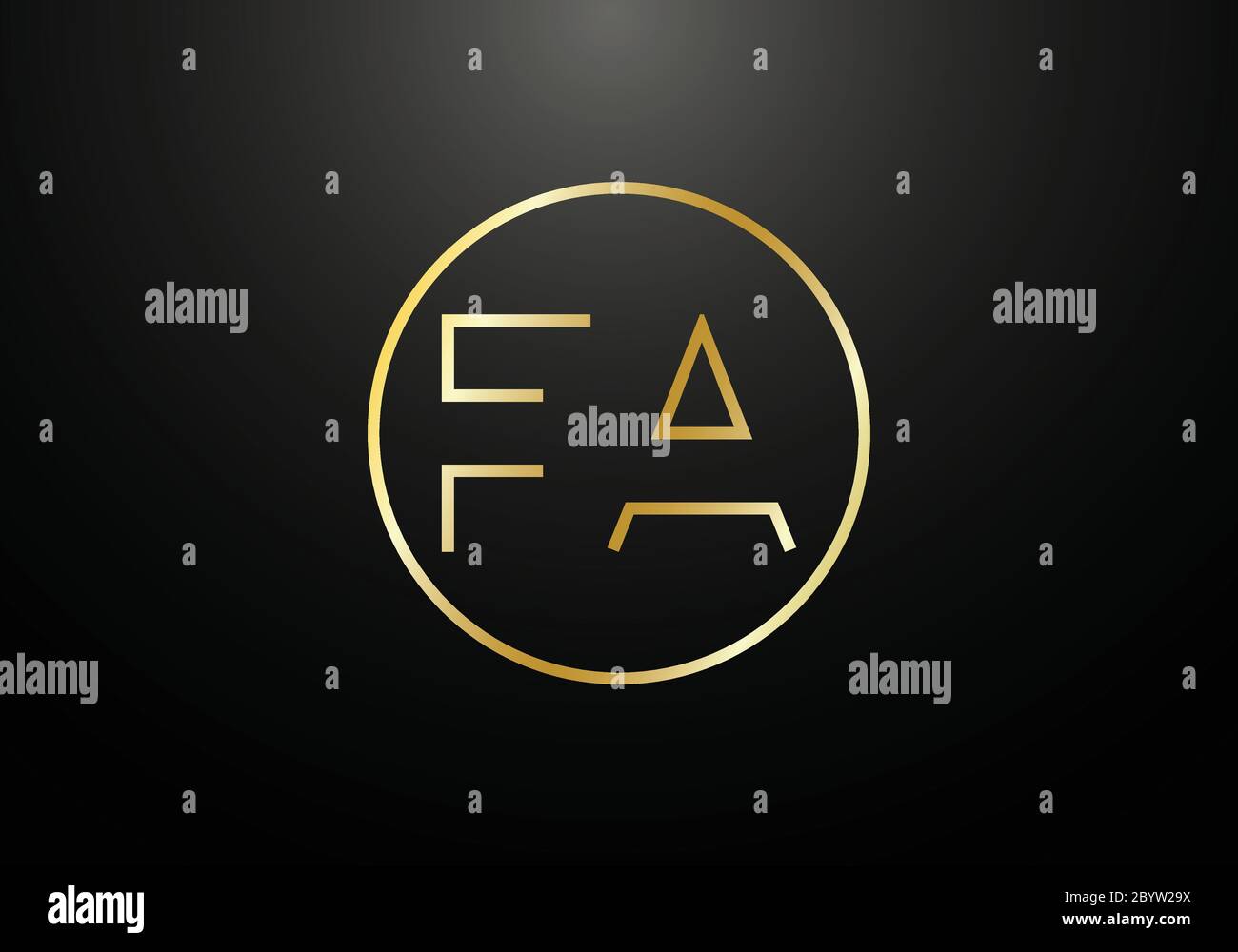 Initial Monogram Letter FA Logo Design Vector Template. FA Letter Logo Design Stock Vector Image ...