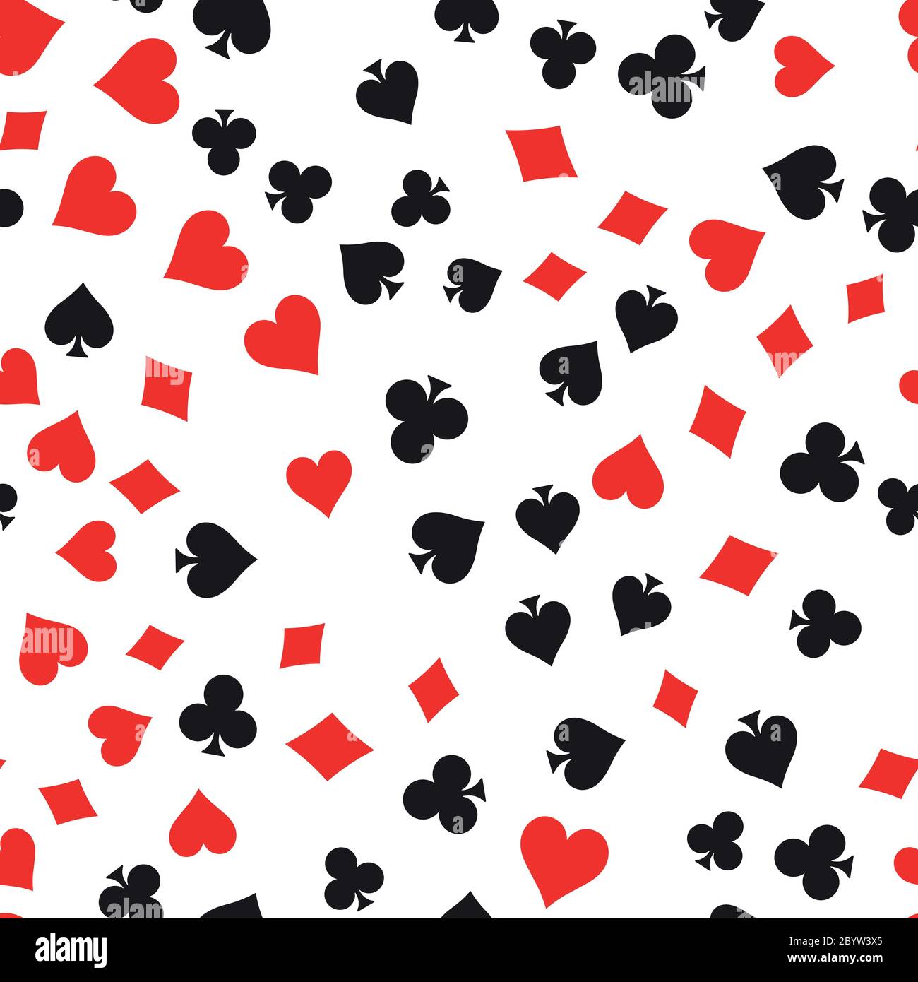 Poker card suit seamless pattern background. Black spades and clubs ... Poker card suit seamless pattern background. Black spades and clubs ...