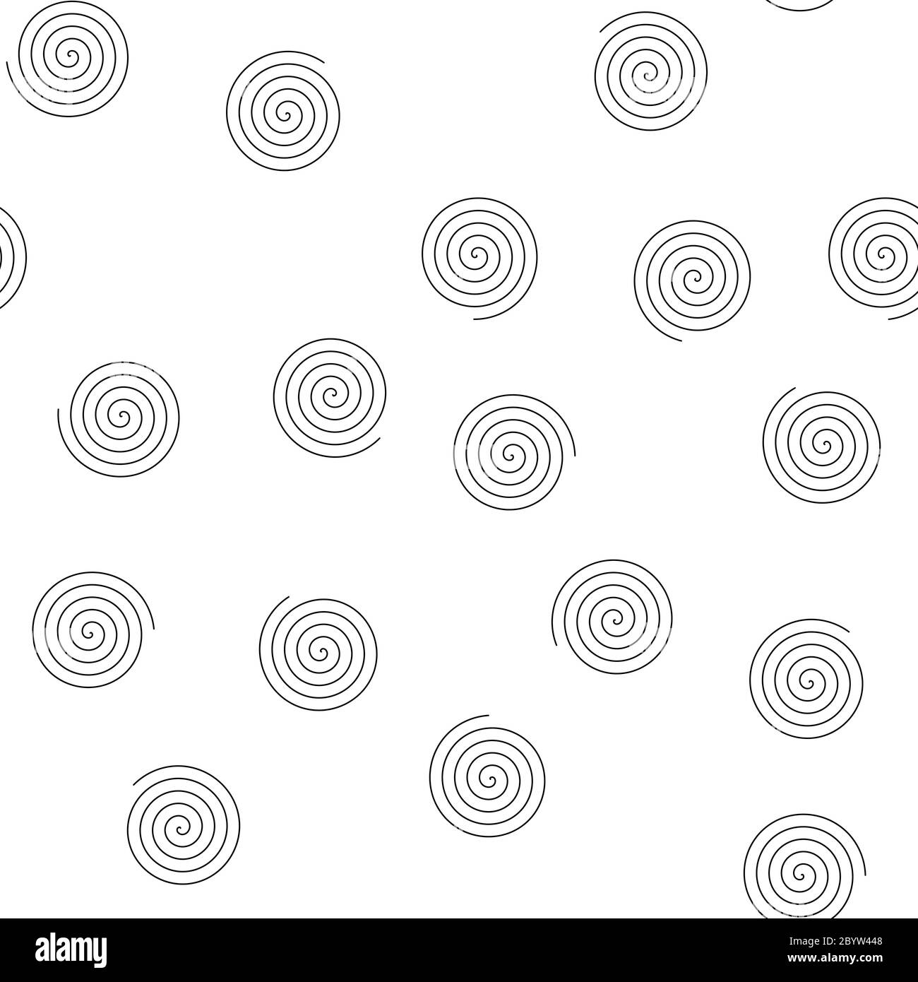 Black background with spiral design Cut Out Stock Images & Pictures - Alamy