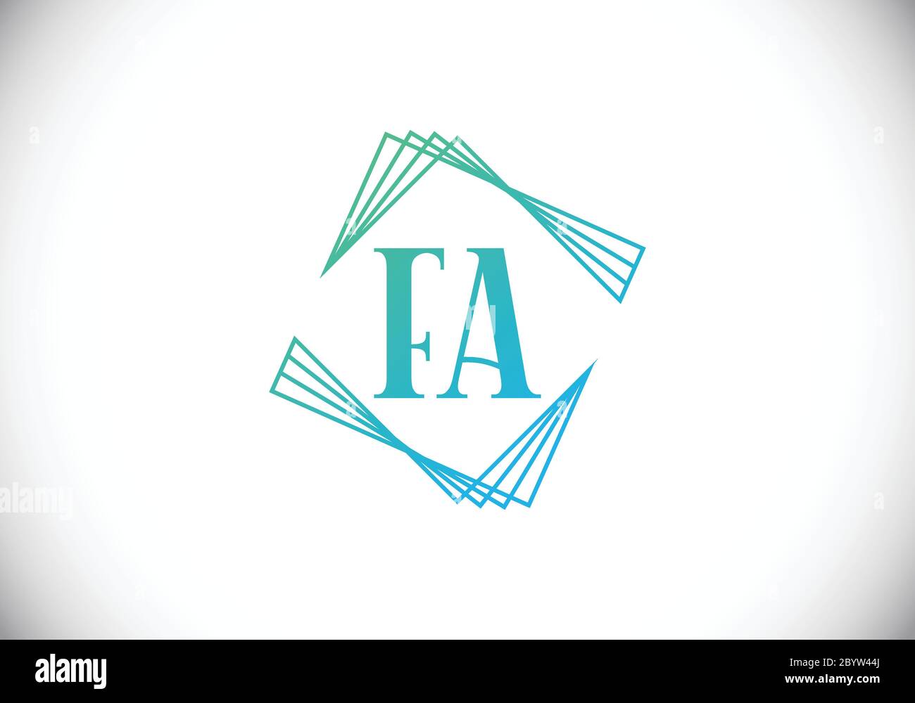 Initial Monogram Letter FA Logo Design Vector Template. FA Letter Logo Design Stock Vector Image ...