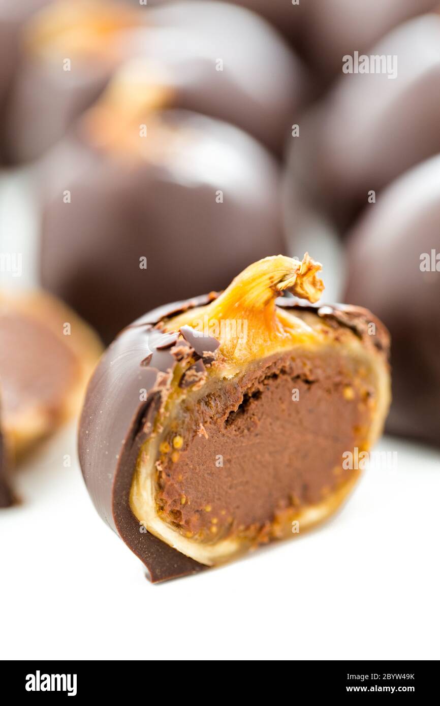 Chocolate covered fig hi-res stock photography and images - Alamy