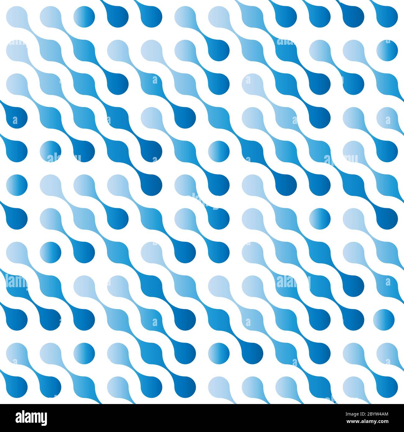 Abstract seamless pattern background of blue gradient connected dots in ...