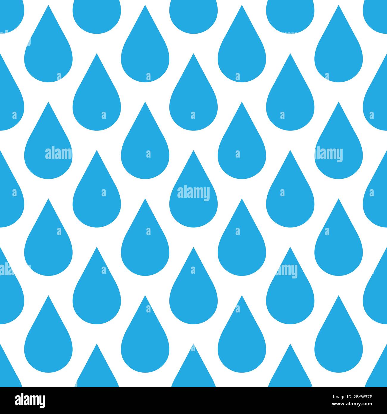 Blue rain drop seamless pattern background. Water and bad weather theme. Vector illustration ...