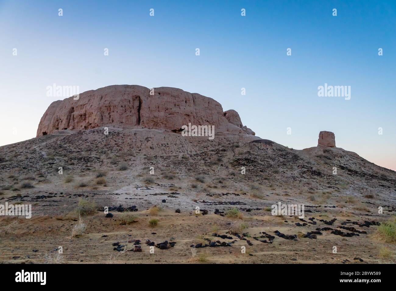 Chilpik Tower of Silence, an ancient Zoroastrian burial site in Nukus ...
