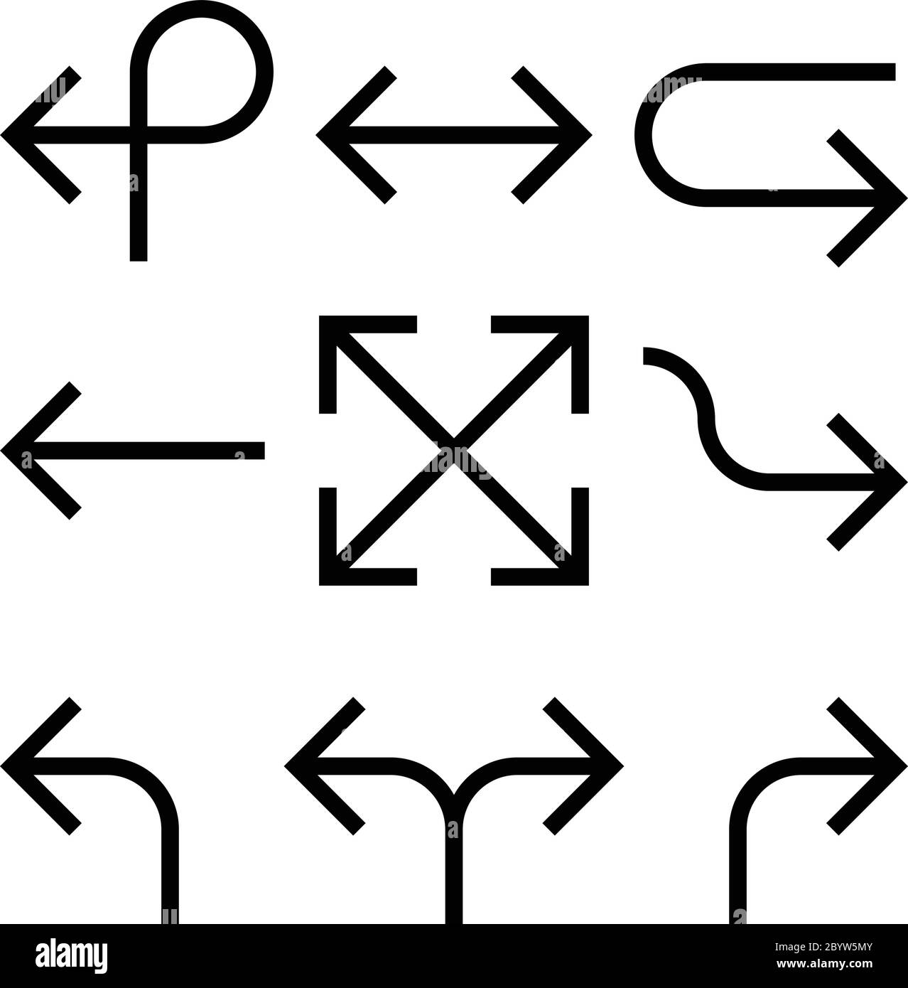 Arrow thin right hi-res stock photography and images - Alamy