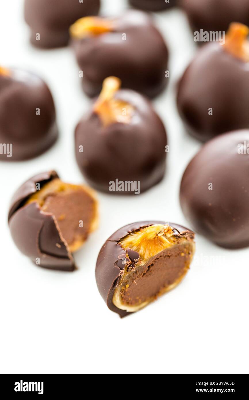 Chocolate covered fig hi-res stock photography and images - Alamy