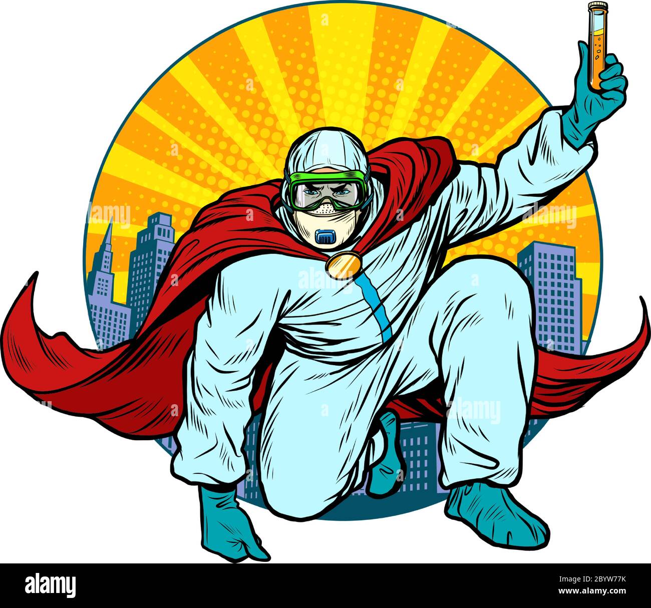 Hazmat suit test tube Cut Out Stock Images & Pictures - Alamy