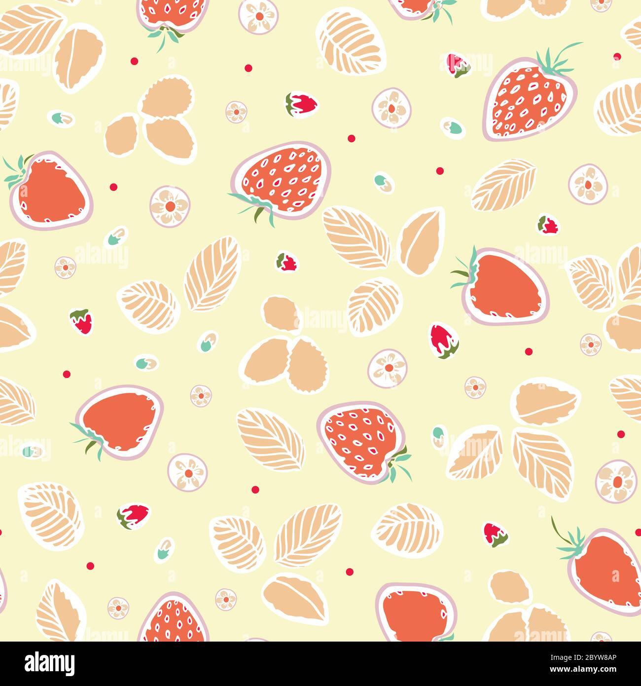 Repeating Strawberry Background