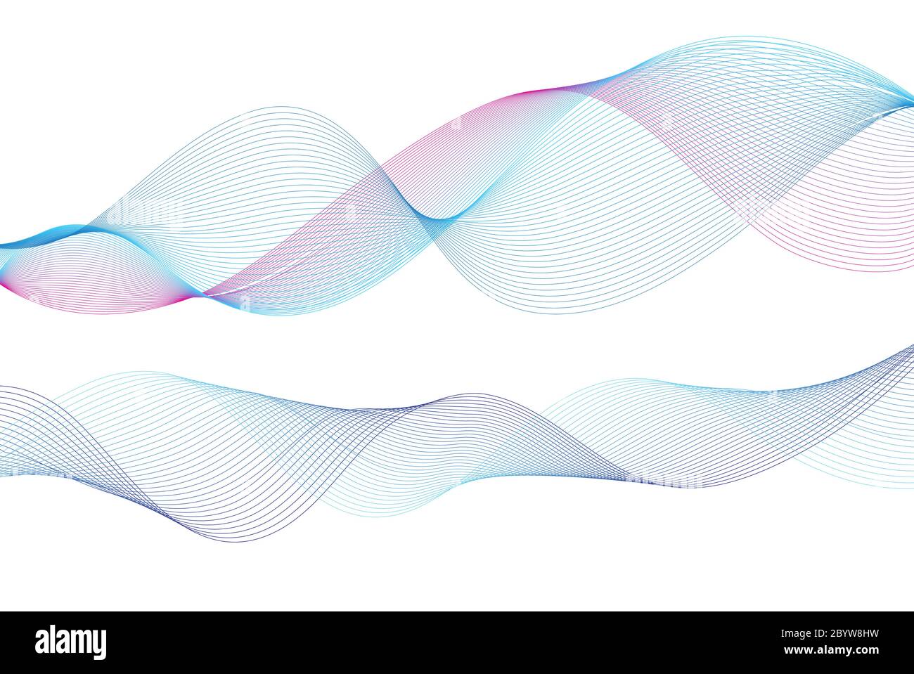 Beautiful waves bright design elements Stock Vector Image & Art - Alamy