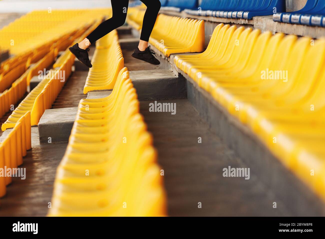 Exercise runner stadium steps hi-res stock photography and images - Alamy