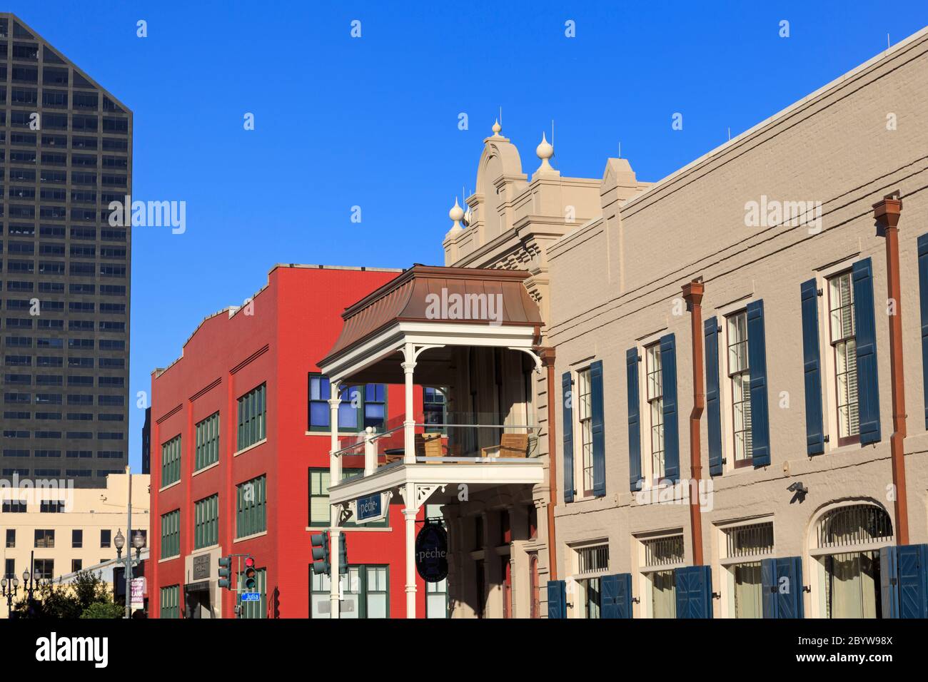 Magazine Street, Warehouse District, New Orleans, Louisiana, USA Stock ...