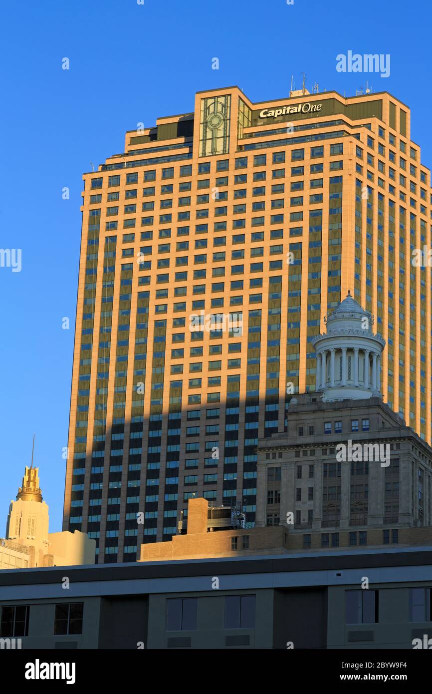 Skyscrapers on Poydras Street, Central Business District, New Orleans ...