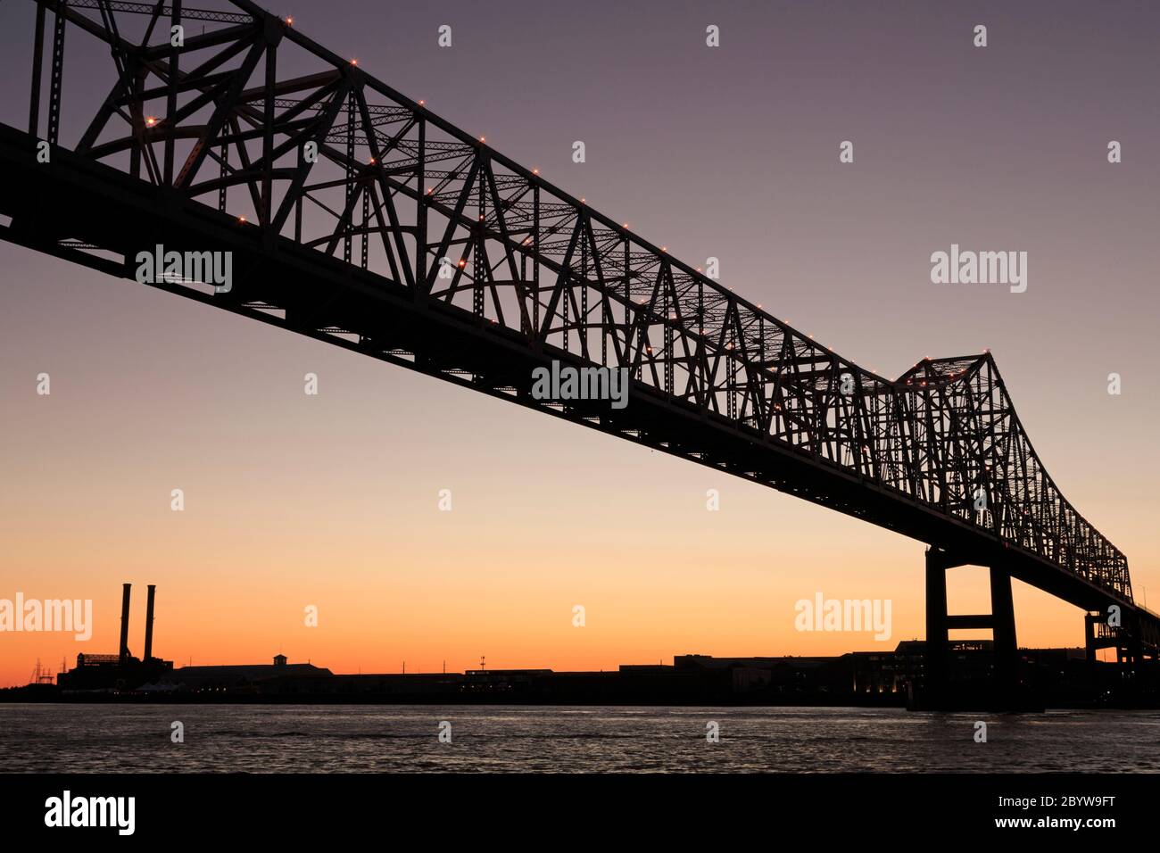 Crescent City Connection Bridge, New Orleans, Louisiana, USA Stock ...