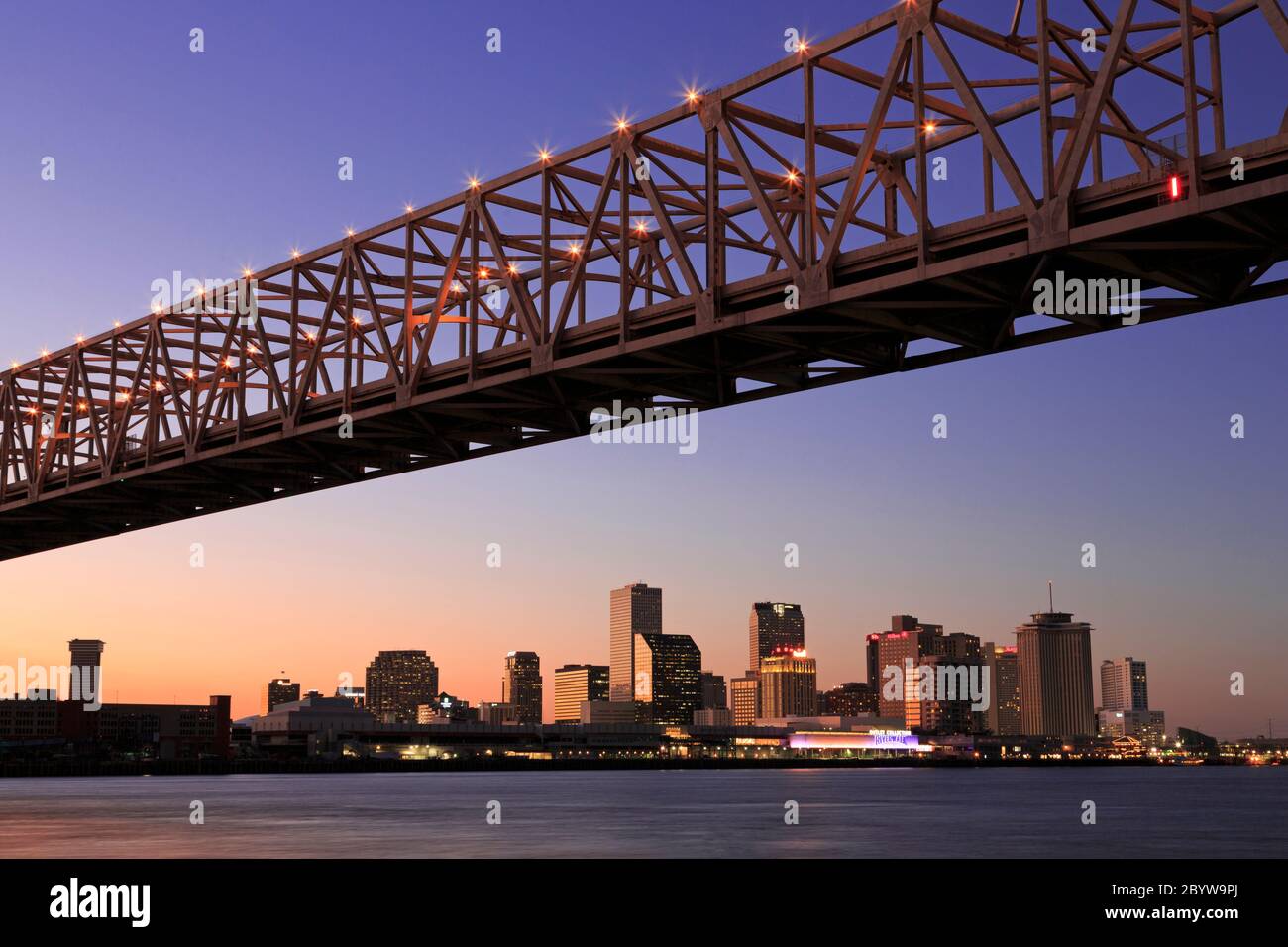Crescent City Connection Bridge, New Orleans, Louisiana, USA Stock ...