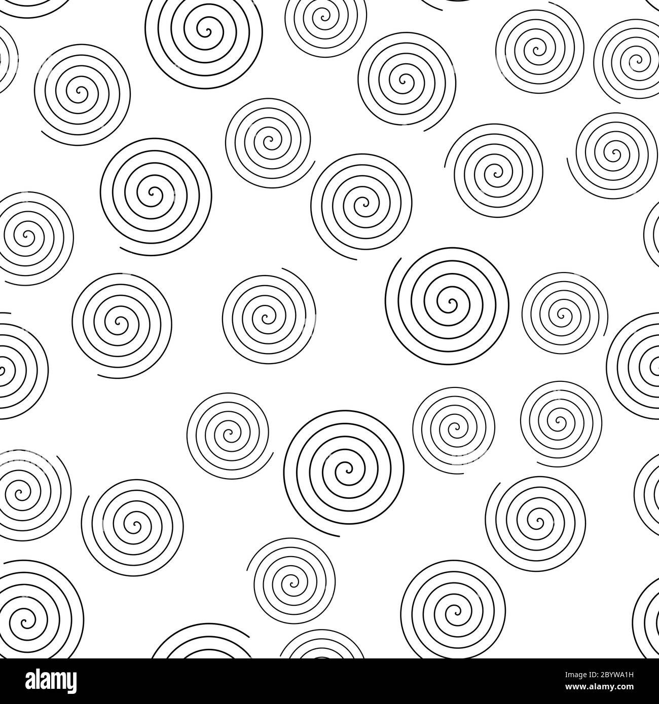 Seamless pattern of random spirals. Abstract vector background Stock Vector Image & Art - Alamy