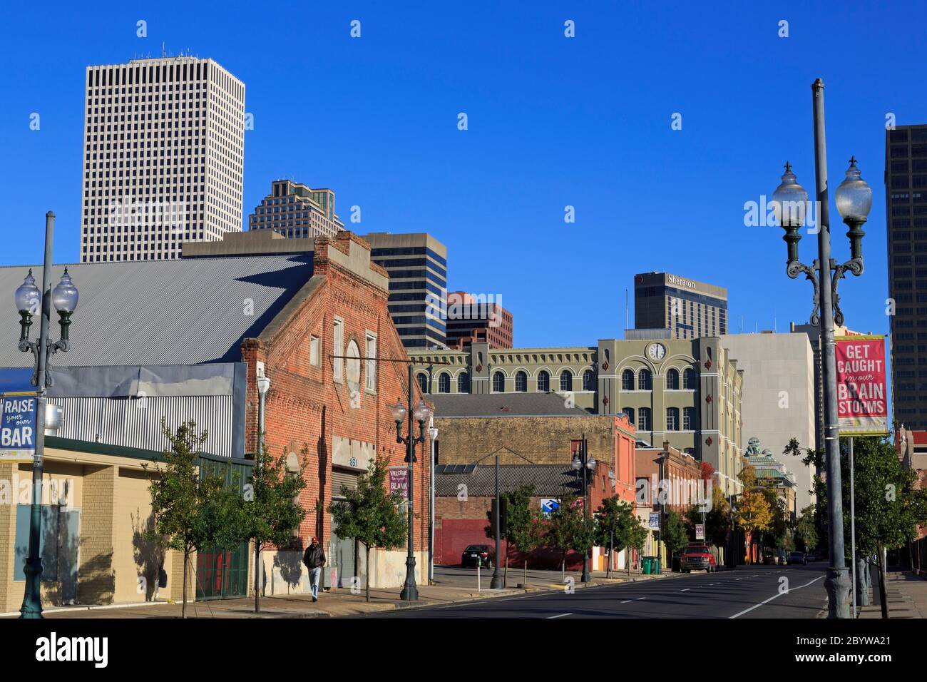 Magazine Street, Warehouse District, New Orleans, Louisiana, USA Stock ...