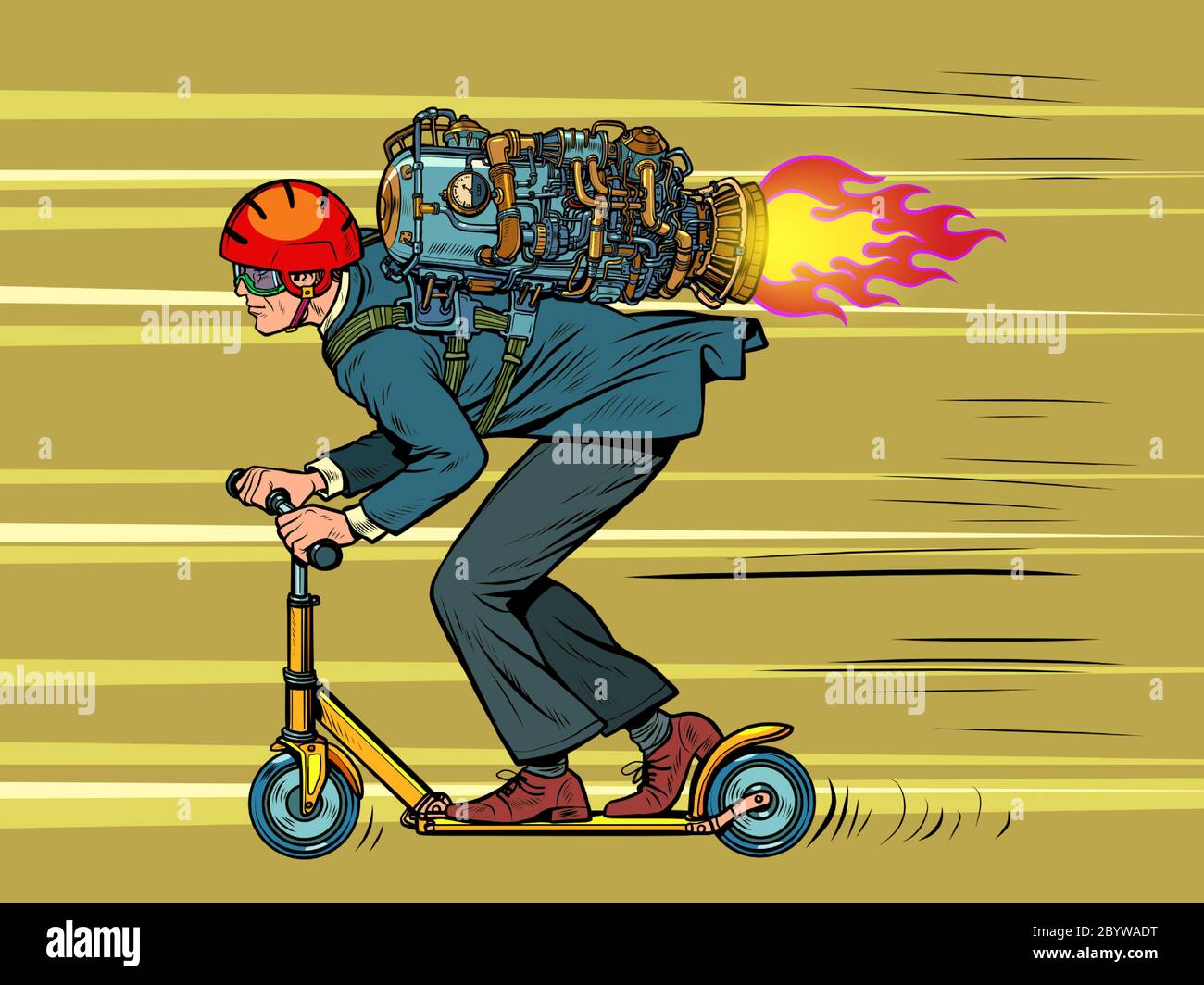 Acceleration Cartoon