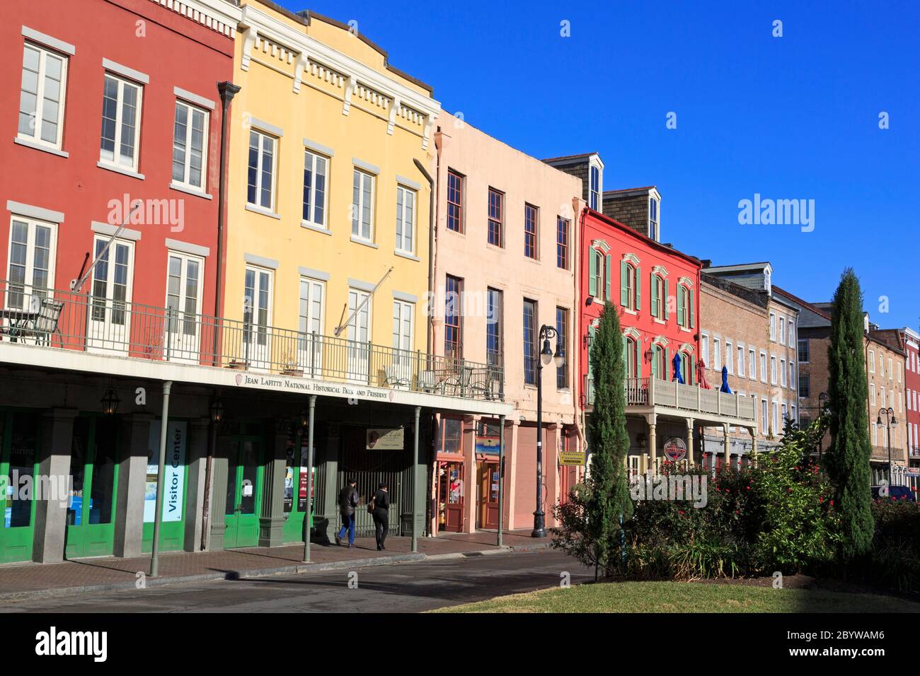 Decatur Street, French Quarter, New Orleans, Louisiana, USA Stock Photo ...