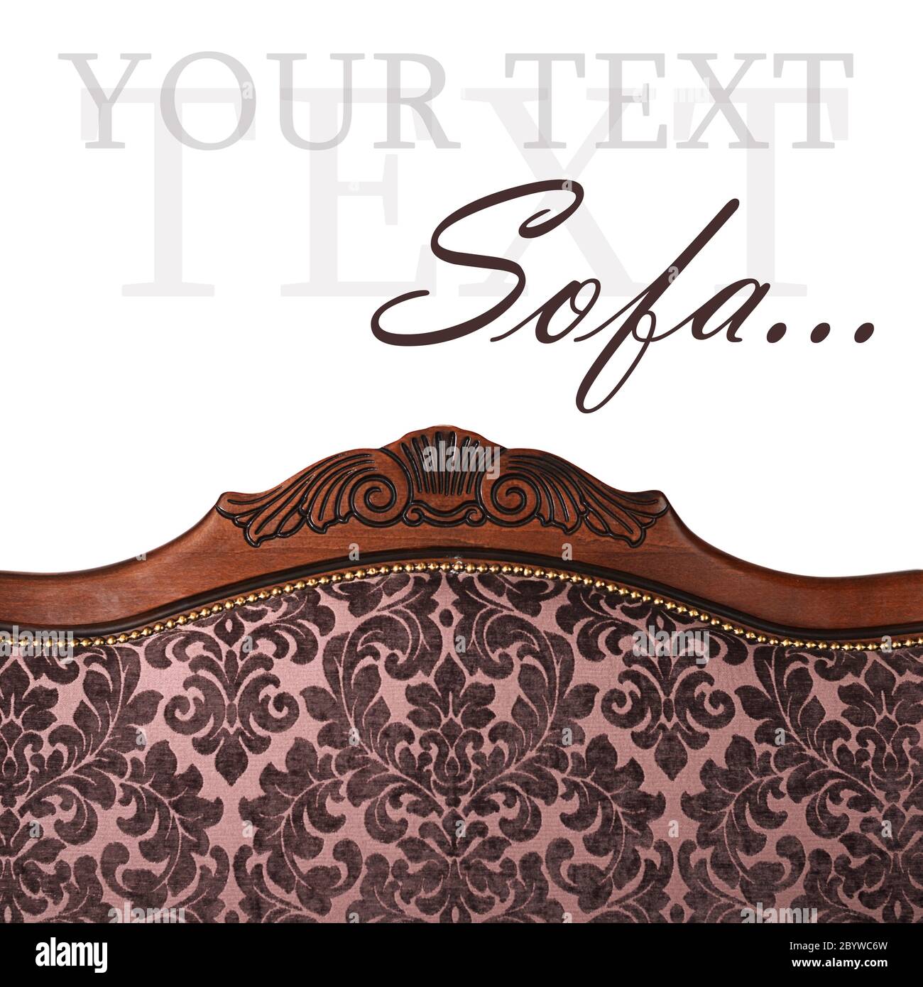 Back of a sofa close up Stock Photo - Alamy
