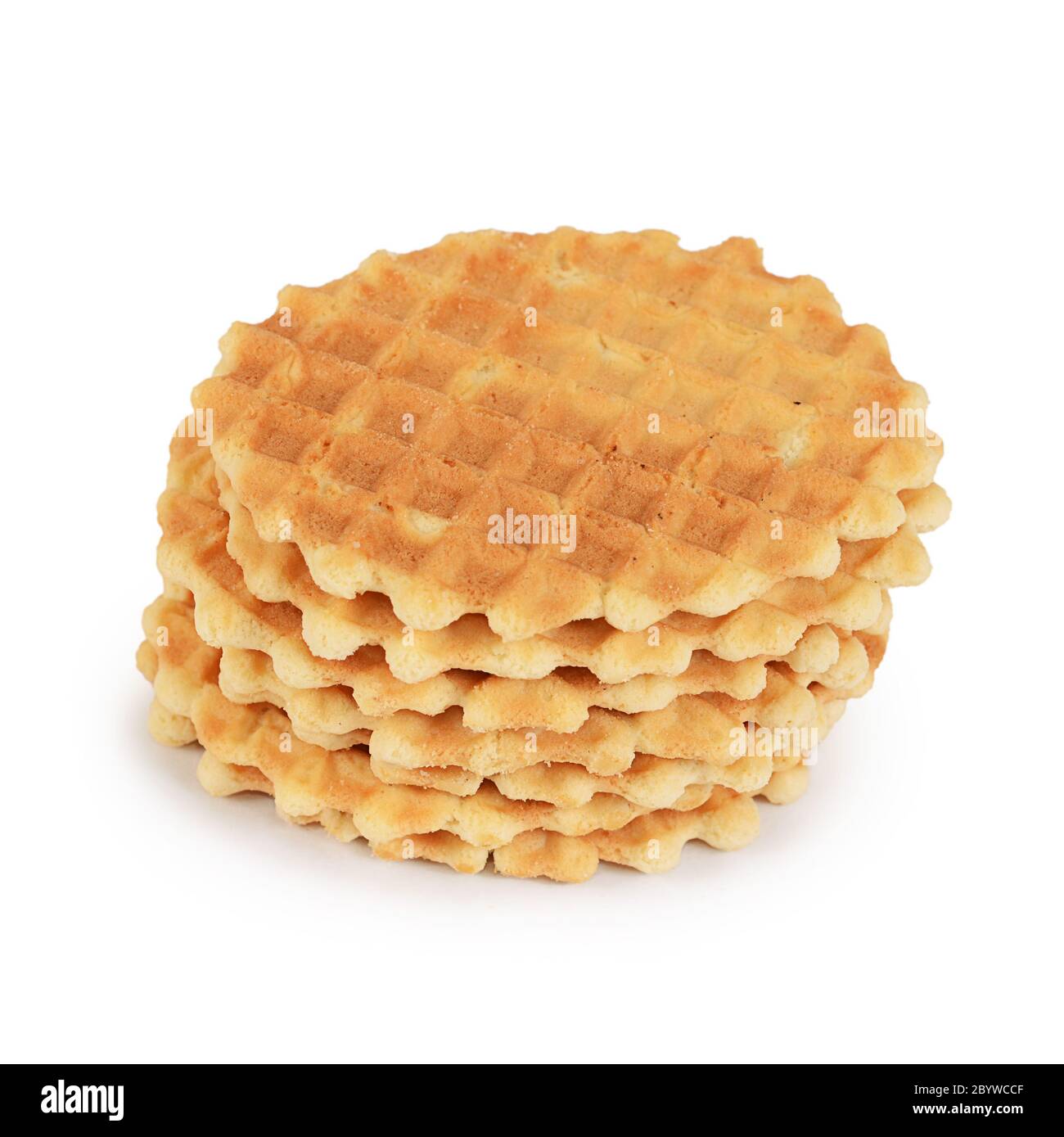 Wafers isolated on white background Stock Photo - Alamy