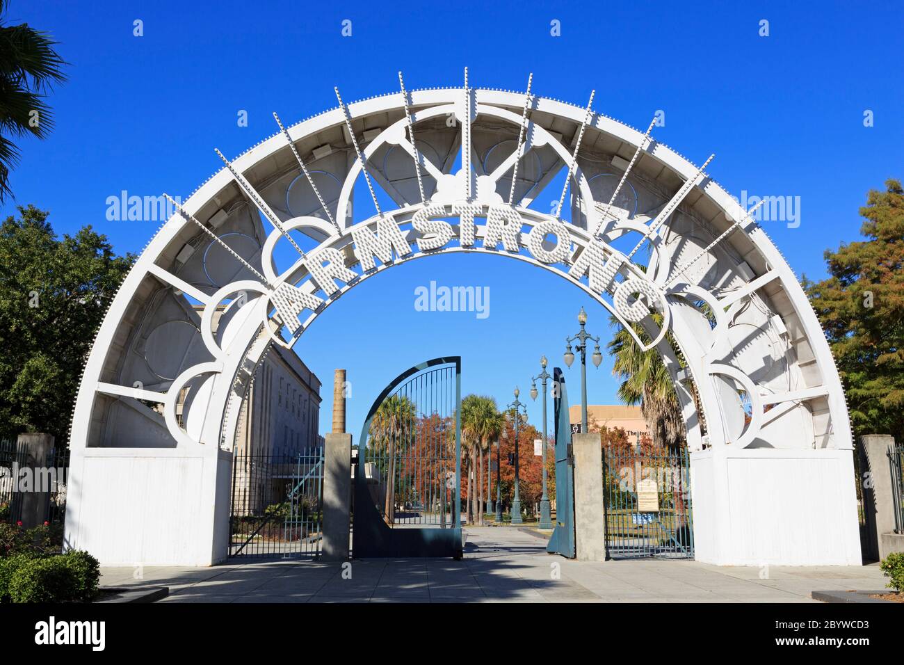 Louis Armstrong Park, Treme District, New Orleans, Louisiana, USA Stock ...