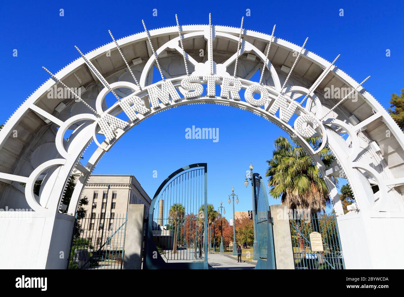Louis Armstrong Park, Treme District, New Orleans, Louisiana, USA Stock ...