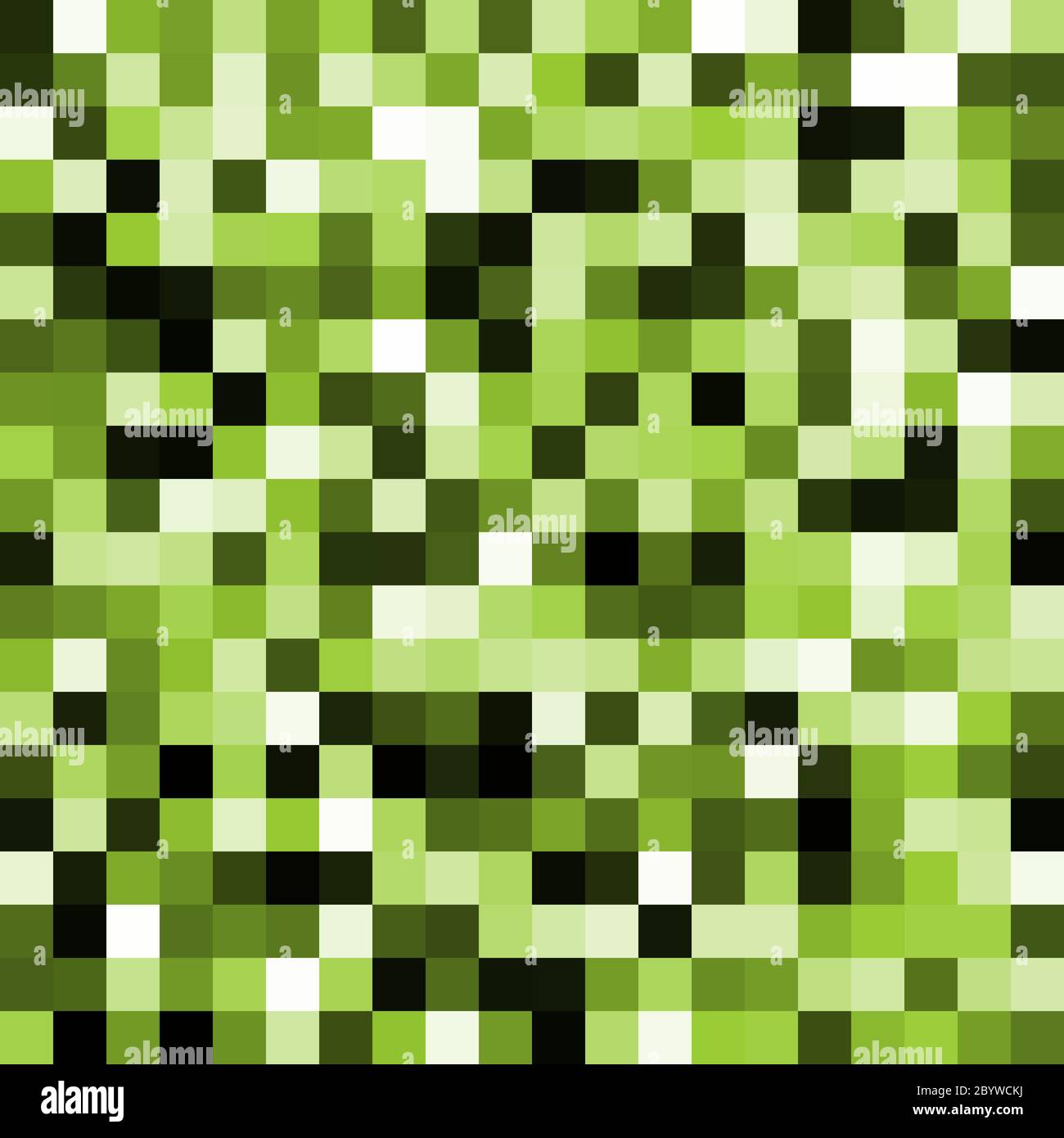 Abstract green pixel background mosaic made of small squares. Seamless ...