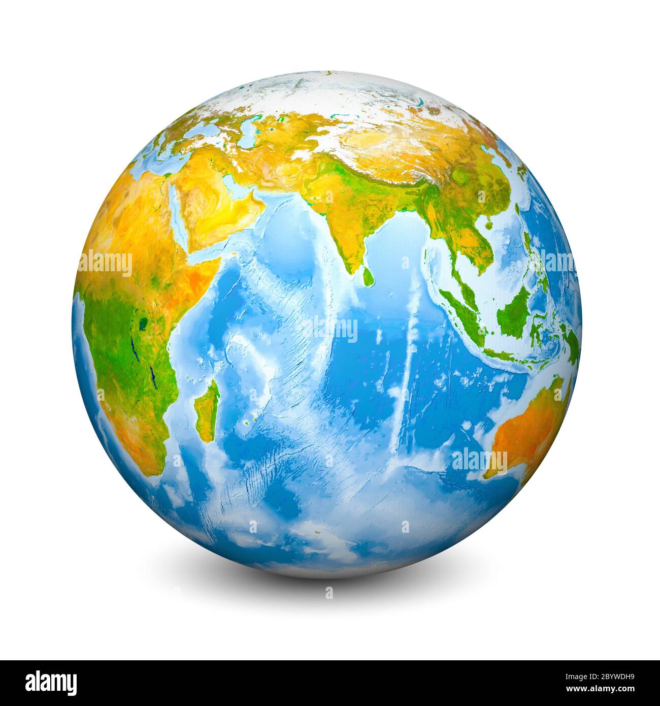 Indian ocean on world map hi-res stock photography and images - Alamy