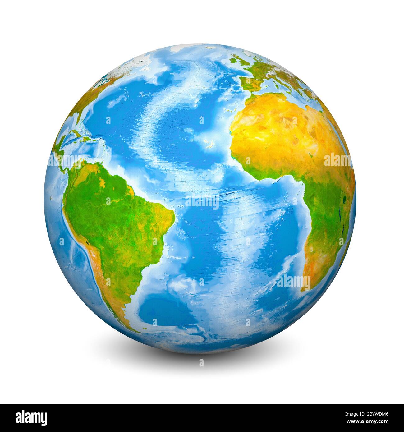 Map of the north atlantic ocean Cut Out Stock Images & Pictures - Alamy