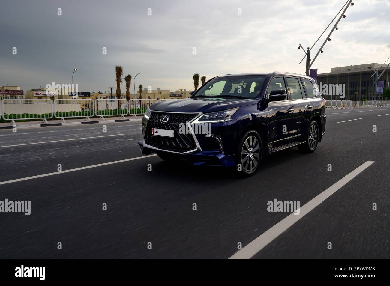 Lexus LX 570 model of 2020. full-size luxury SUV. a luxury division of ...