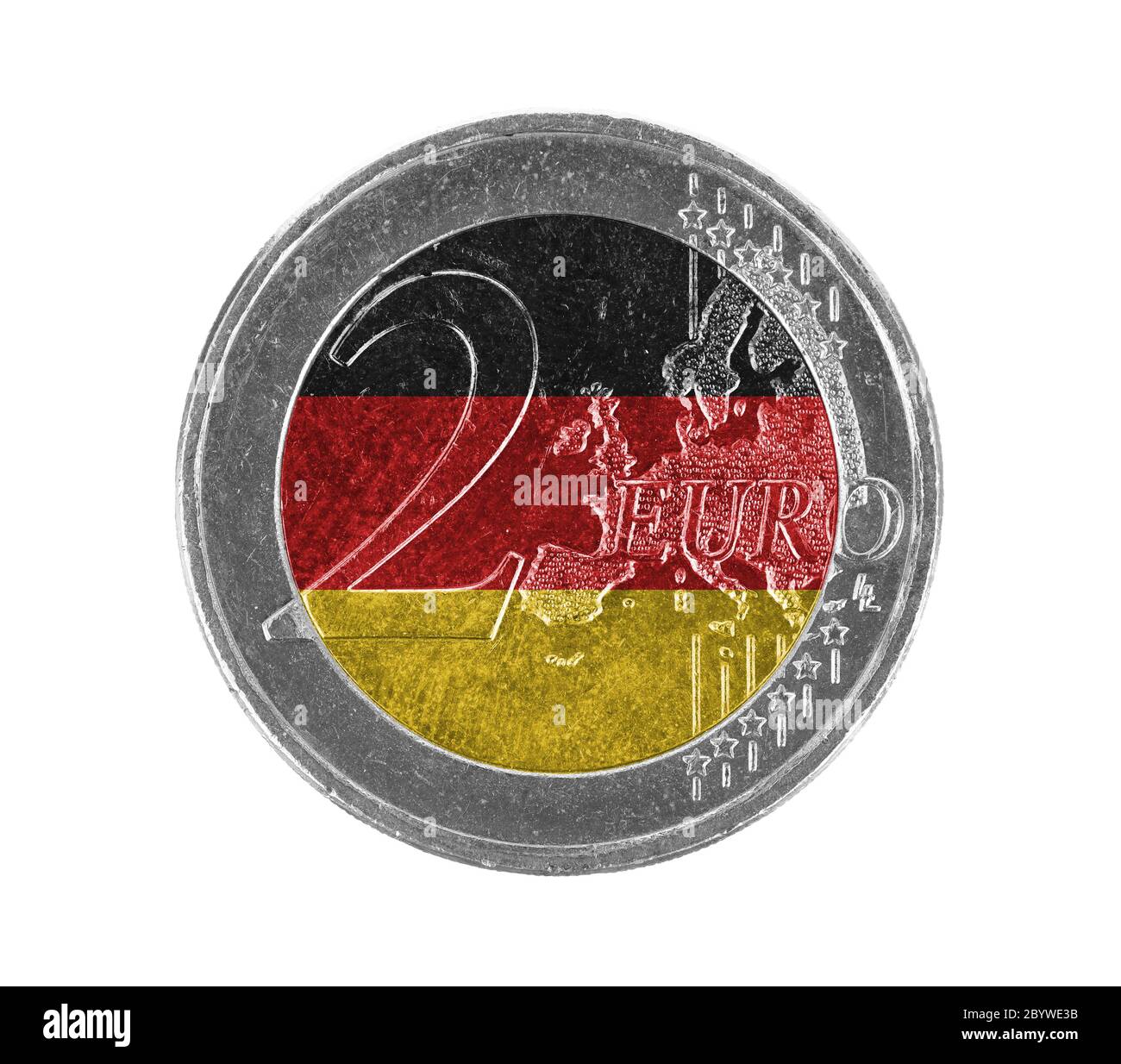 Euro coin, 2 euro Stock Photo - Alamy