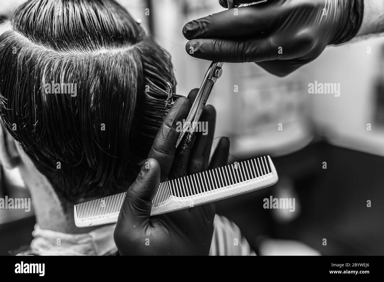 Hair Salon Black and White Stock Photos & Images - Alamy