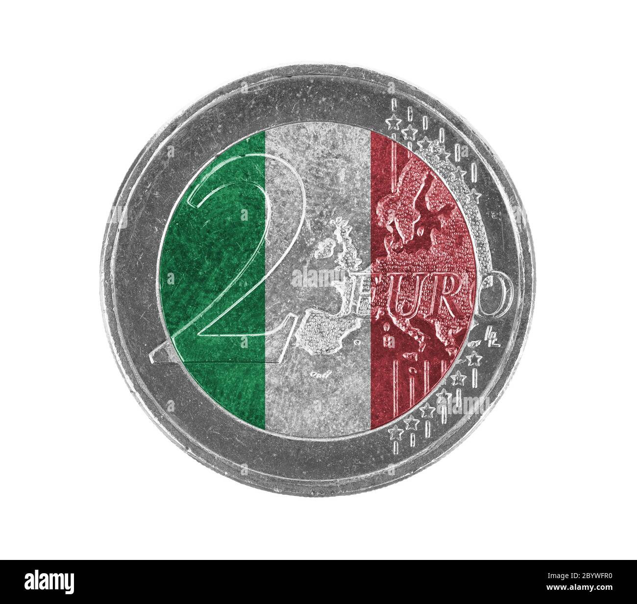 Euro coin, 2 euro Stock Photo - Alamy