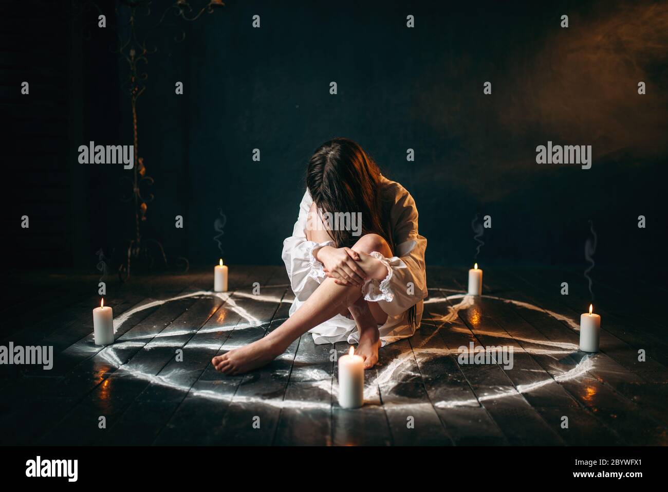 Ritual circle sitting hi-res stock photography and images - Alamy